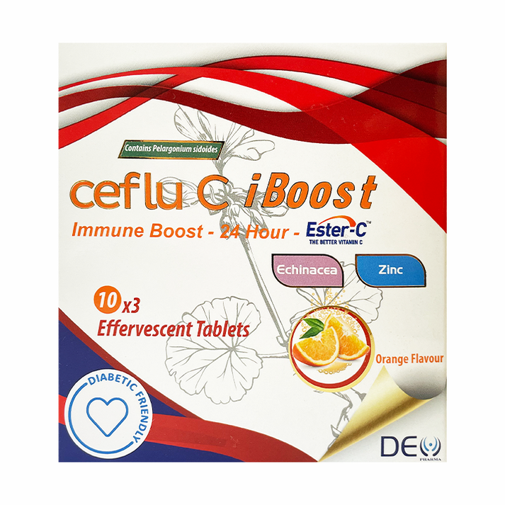 CEFLU C iBoost Effervescent tabs 30s – Deopharma Pty Ltd