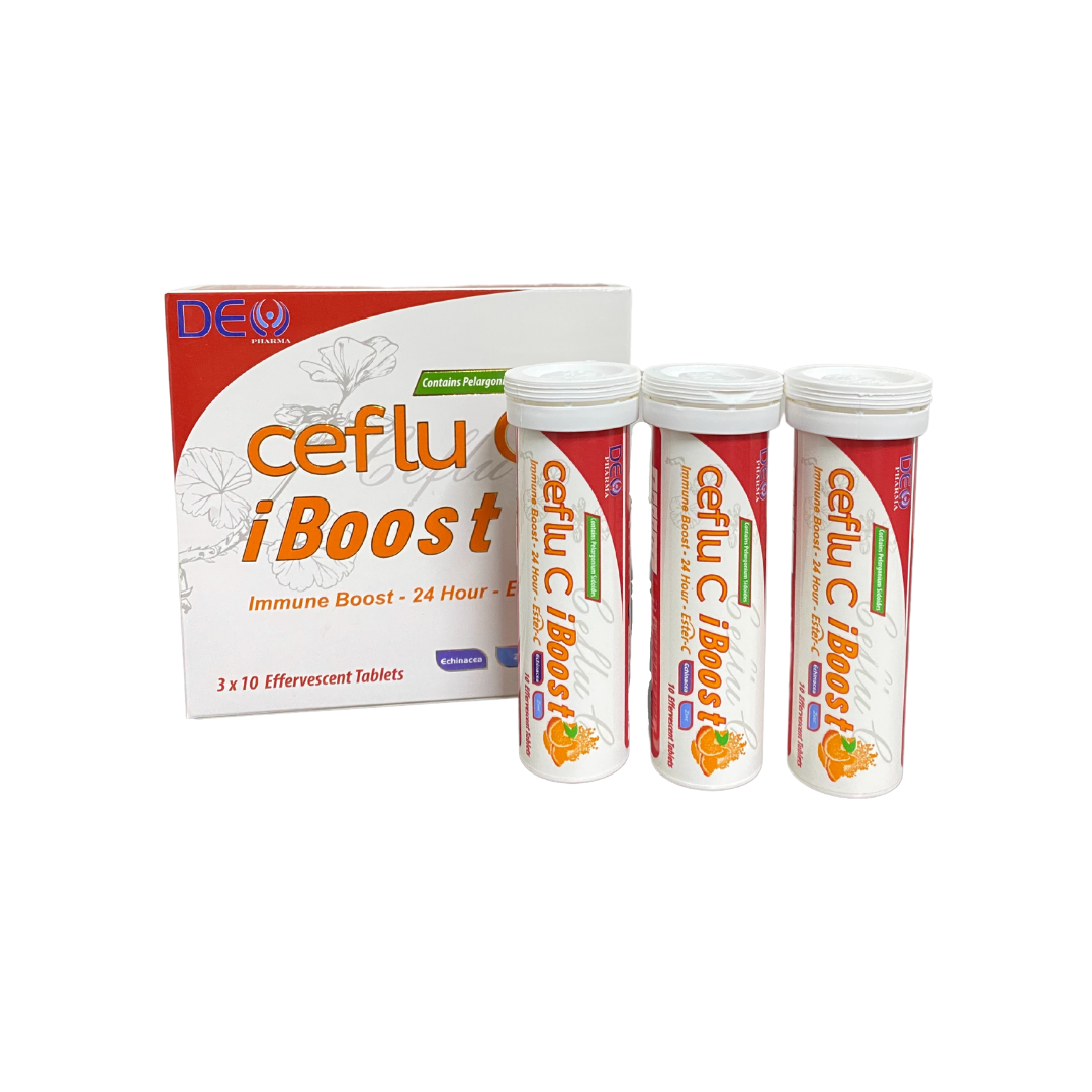 CEFLU C iBoost Effervescent tabs 30s – Deopharma Pty Ltd